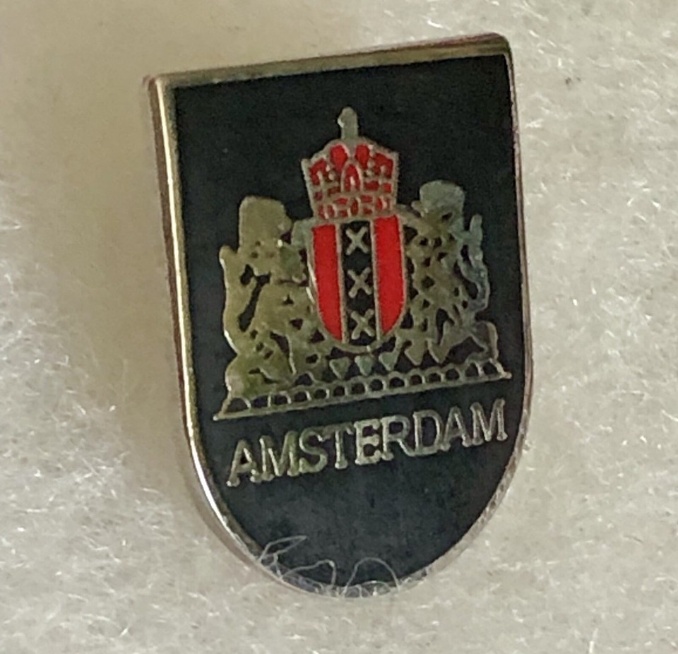 Amsterdam Crest Lapel Pin Holland Tie Tack Netherlands Souvenir | eBay