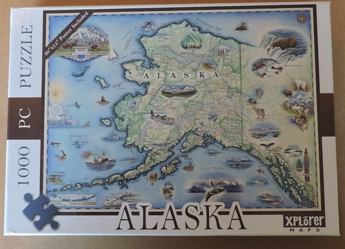 XPLORER MAP PUZZLE - ALASKA | eBay