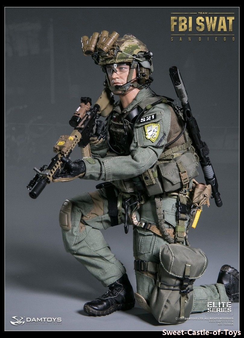 DamToys 1/6 US FBI SWAT Team Agent San Diego Midnight OPS 78044 A/ B ...