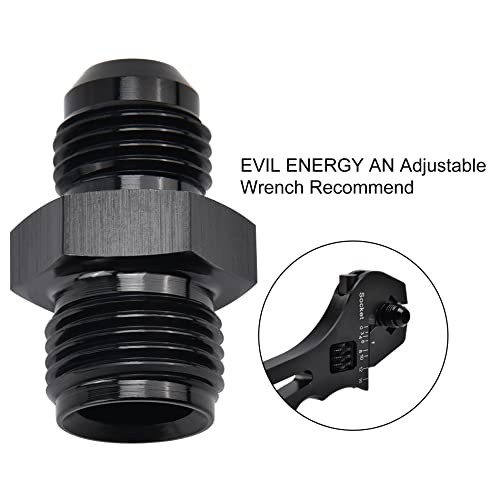 6AN Male to 5/8 x 18 Inverted Flare Thread Fitting AN6 to 5/8 x 18 ...