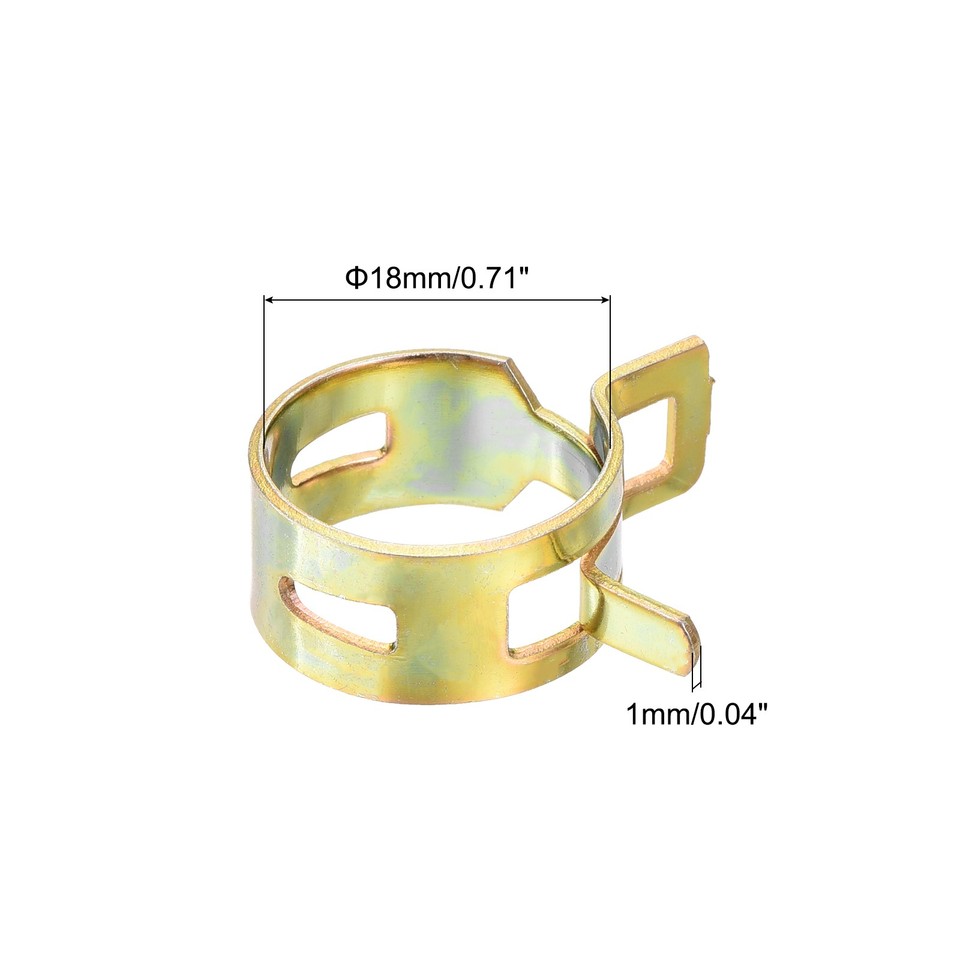 ID 18mm 11/16inch Fuel Line Hose Clips,Pipe Clamps,Spring Hose Clamp ...
