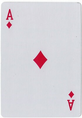 Jumbo Giant Playing Card Ace of Diamonds Junk Smash Journal Scrapbook ...