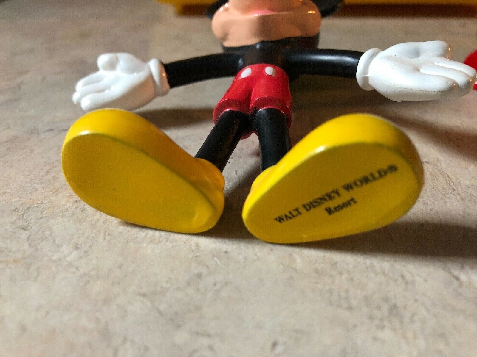 Lot 2 VINTAGE Mickey Mouse Figurine WALT DISNEY WORLDS RESORT Poseable ...