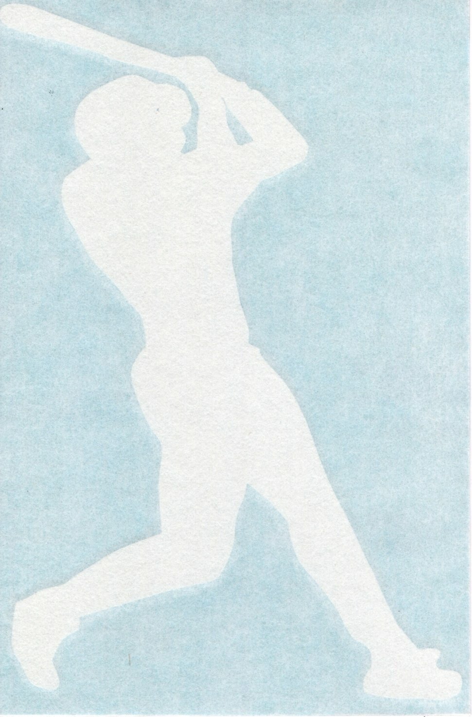 Baseball Batter - Slugger Hitter Home Run Car Window Vinyl Decal ...