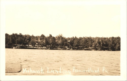 PROMISED LAND, PA, MOHAWK LANDING real photo postcard PENNSYLVANIA RPPC ...