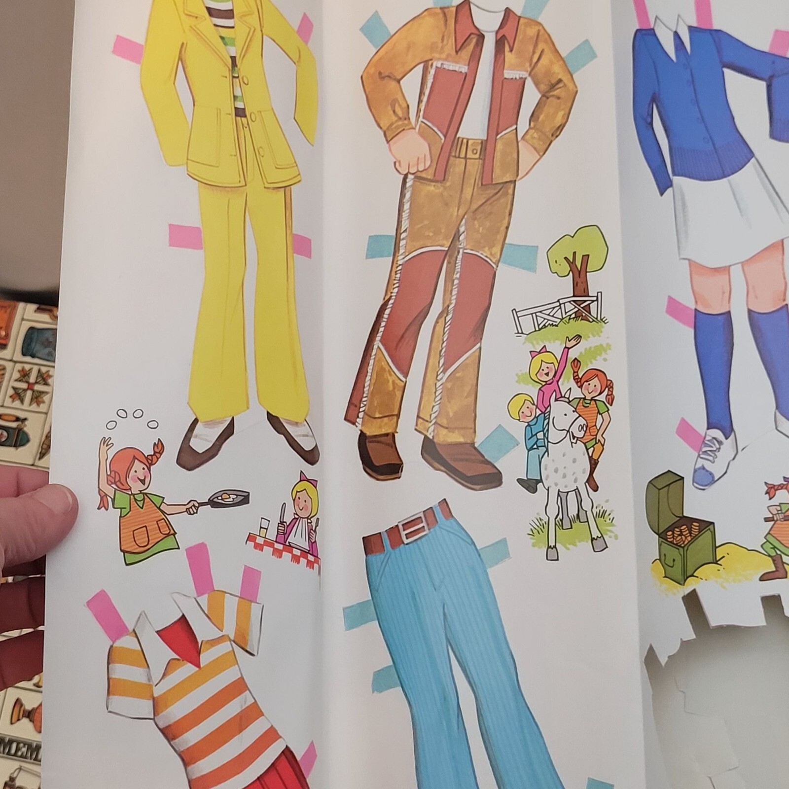 Vintage Pippi Longstocking Paper Doll Set Whitman 1976 Partially Cut | eBay