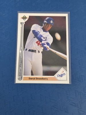 1991 Upper Deck Silver Sluggers #SS9 Darryl Strawberry Dodgers BASEBALL ...