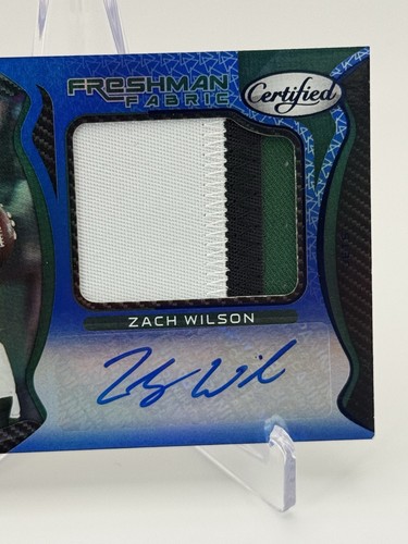 Zach Wilson #/25 RPA 2021 Certified Auto Patch Rookie RC 3 Color ...