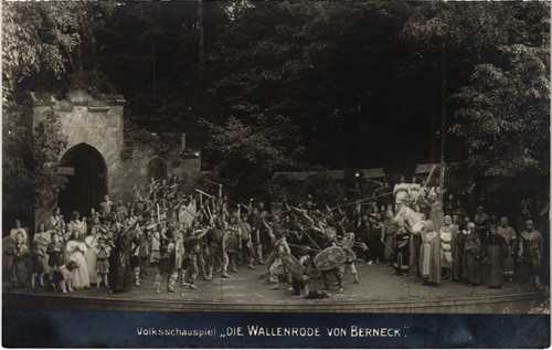CPA AK BAD BERNECK IM FICTELGEBIRGE Festspiel Die Wallenrode GERMANY ...
