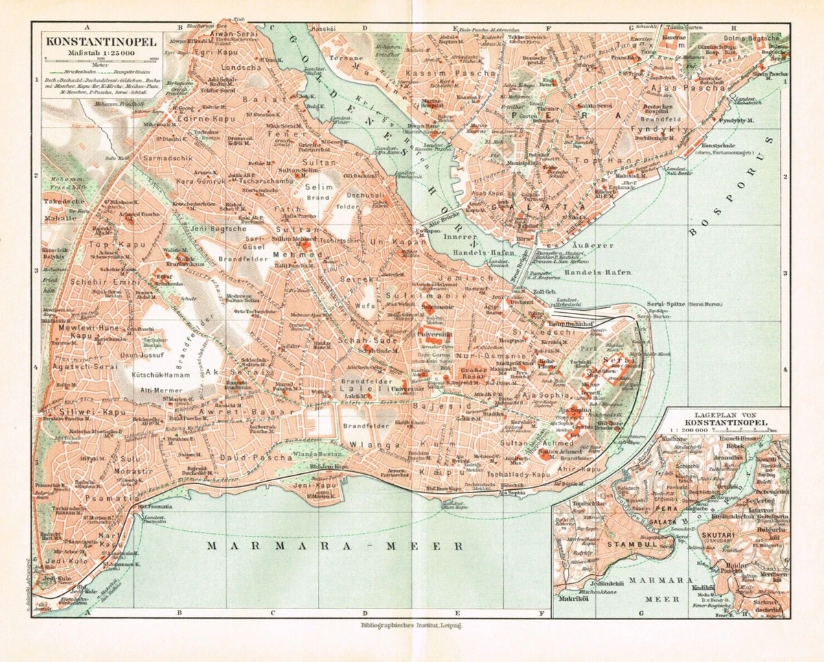 Map Of Constantinople Byzantine