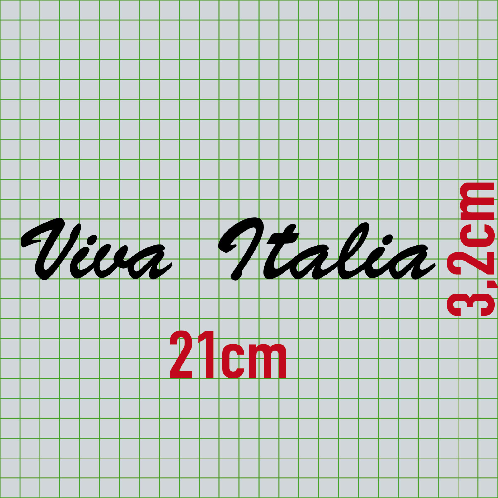 20cm Black Viva Italia Lettering Sticker Tattoo Car Door Window Decor ...