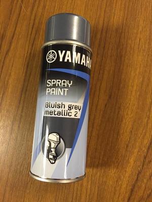 YAMAHA Bluish Grey Metallic 2 Outboard Motor Blue Engine Spray Paint 2. ...