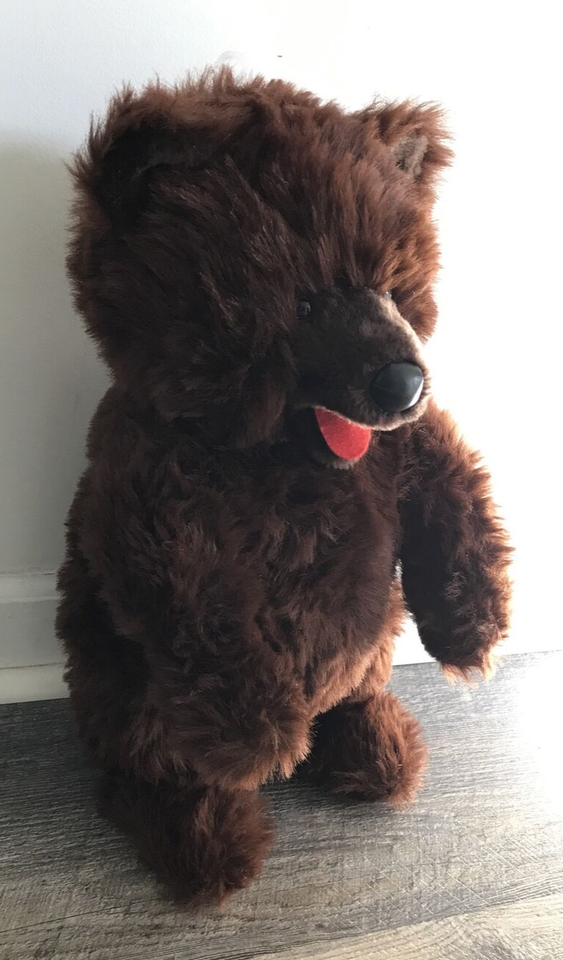Brown Bear Mighty Star Stuffed Animal Plush Toy Vintage Spiky Fur Teddy ...