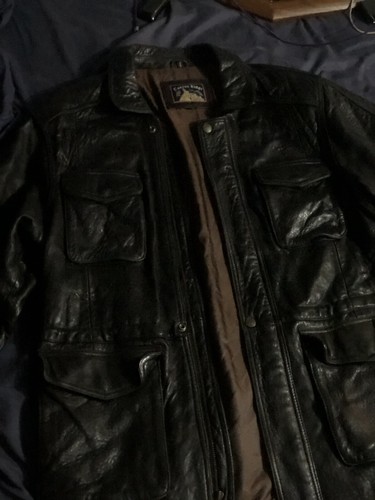 Vintage Canyon Ridge Genuine Leather Jacket - Gem