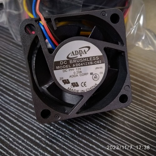 1PCS ADDA AD0412XB-C53 PH10 DC12V 0.20A 4020 4cm Server Cooling Fan 3 ...