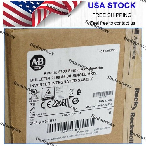 New Allen Bradley 2198-S086-ERS3 SER B Kinetix 5700 Single Axis Inver ...