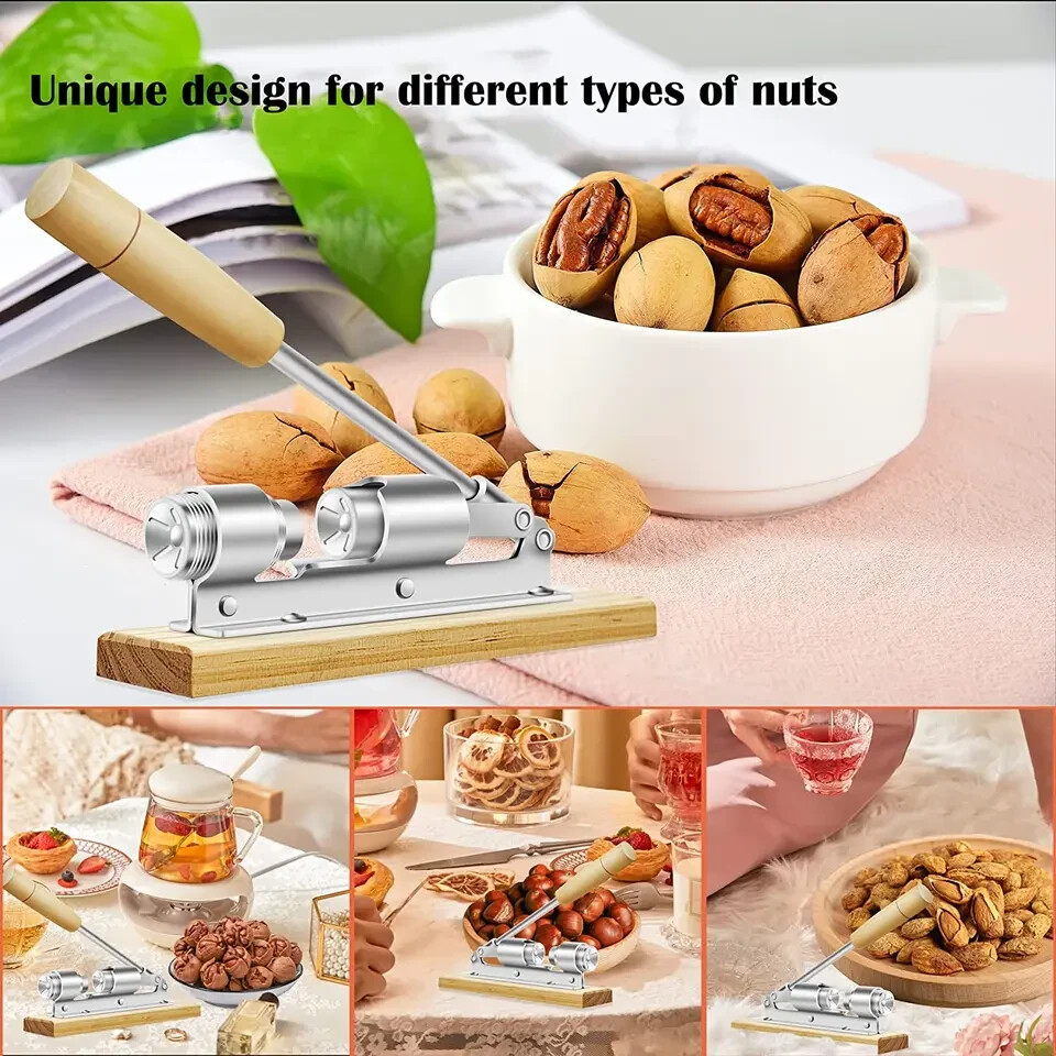 Nut Cracker Machine Splitter Tool Breaker Pecan Sheller Walnut Almond ...