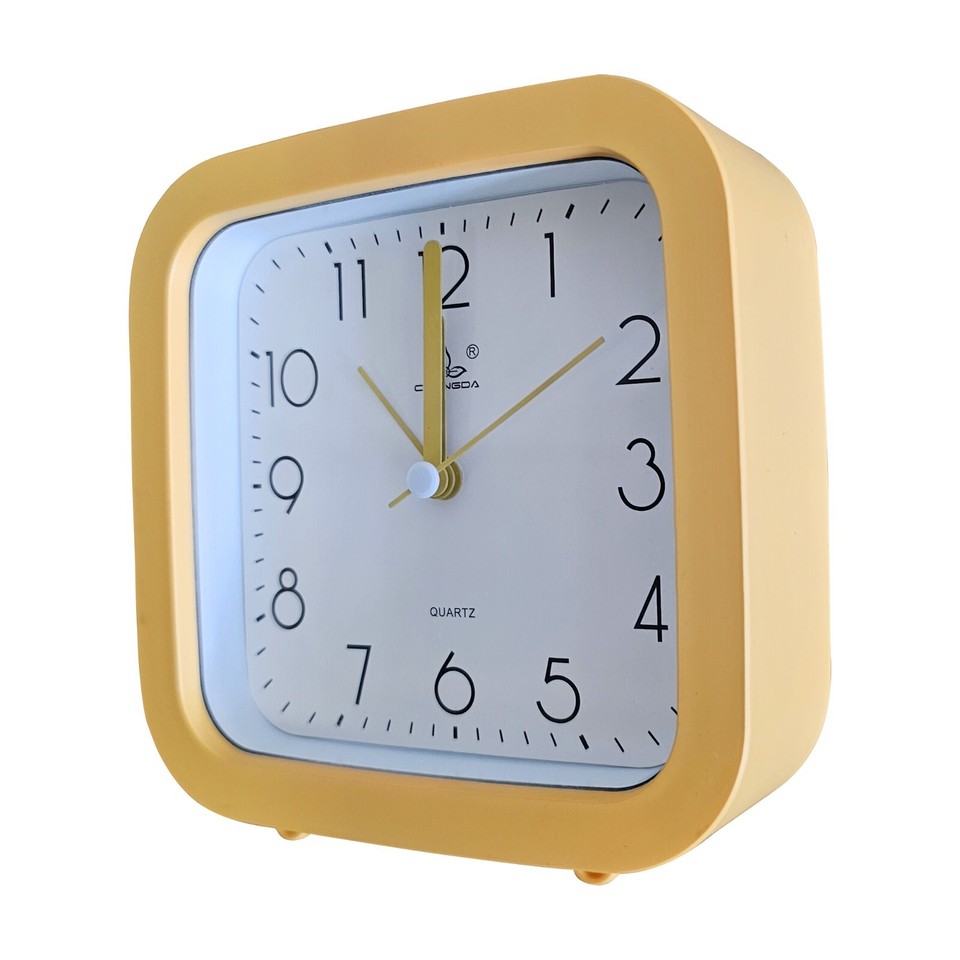 Alarm Clocks Bedside Ticking Table Clock With Analog Display Desk Clock ...
