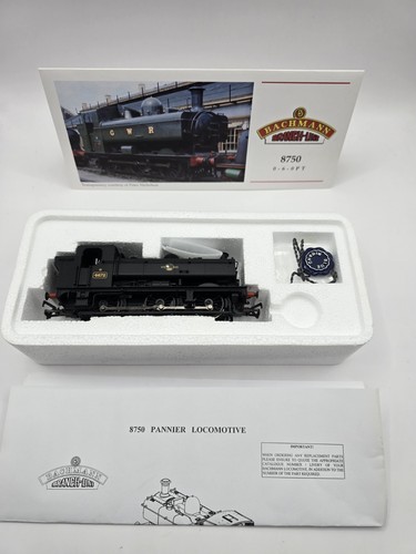 Bachmann 32-202 GWR 8750 Pannier Tank 4672 BR Late Black 00 Guage 1:76 ...