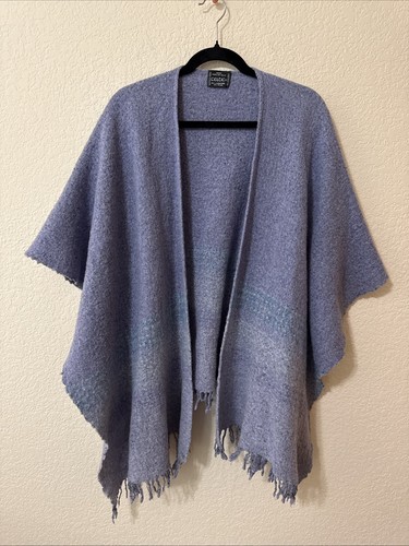 Celtic By Kerry Woollen Mills Lambswool Shawl Wrap Poncho Ruana Ireland ...