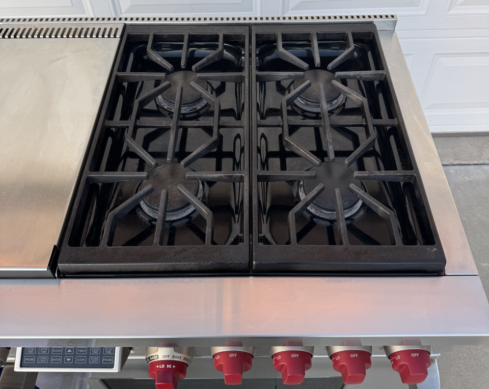 48” Wolf Dual Fuel Range DF486G (Used Natural Gas) | eBay