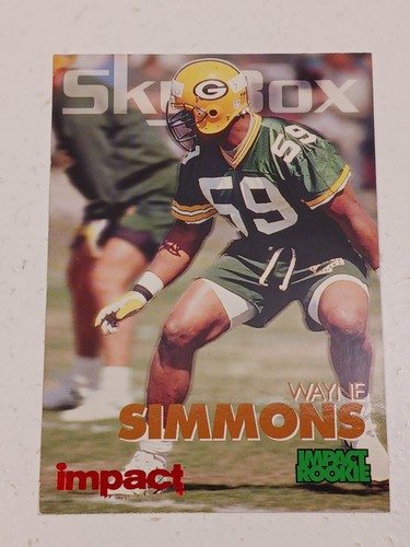 Wayne Simmons Green Bay Packers 1993 Skybox Impact Rookie Card #375 | eBay