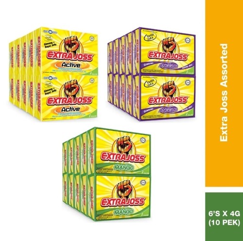 Extra Joss Energy Boost Drink Powder Assorted Flavour 120 and 180 ...
