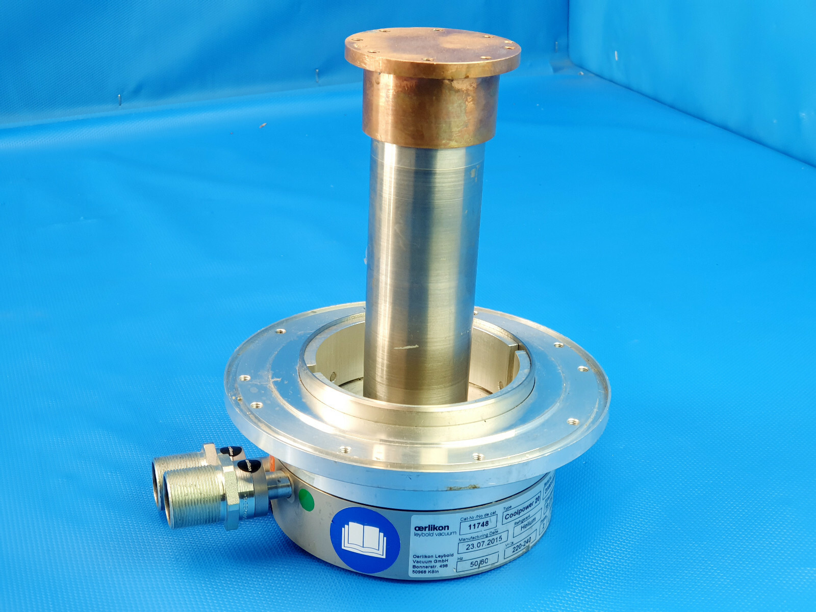 Oerlikon Leybold Coolpower 20 Kühlung von Pumpflächen Coldhead Helium ...