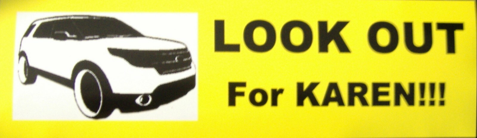 Look Out for Karen Bumper Sticker | eBay
