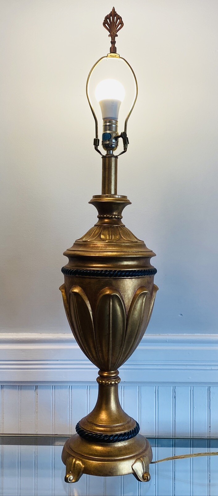 Joyce Traditional Inspired Design Solid Aged Brass Metal Table Lamp 35 ...