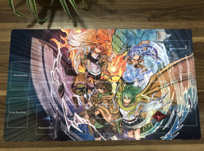 WVICM Duel Playmat Charmer Deck TCG CCG Table Playing Pad Trading Card ...