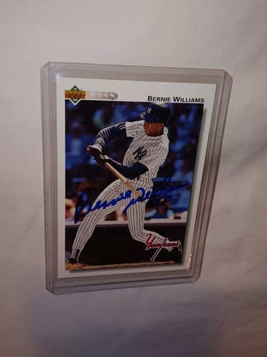 Bernie Williams Yankees Autographed Signed 1992 Upper Deck #556 JSA COA ...