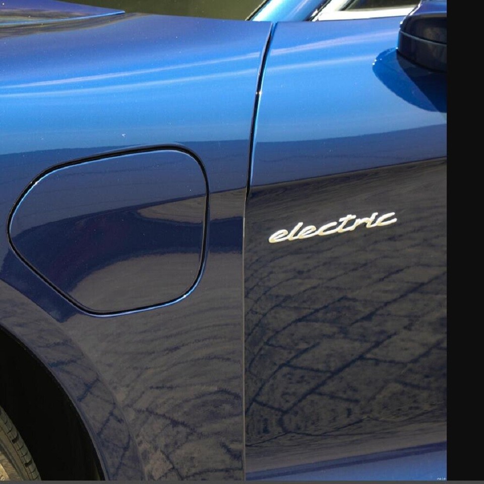 Chrome Black Red Trunk Fender Letters electric Emblem Symbols | eBay