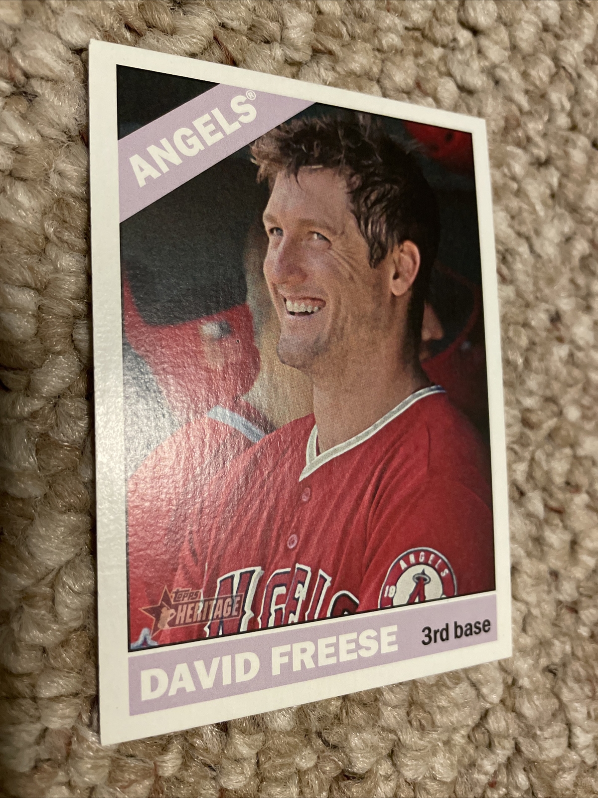 2015 Topps Heritage David Freese #18 Los Angeles Angels | eBay