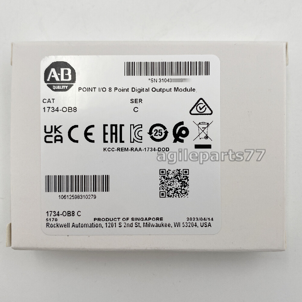 AB 1734-OB8 Ser C Point I/O 8-Point Digital Output Module 1734OB8 New ...