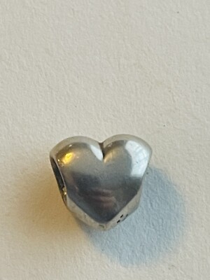 Authentic PANDORA Sterling Silver Smooth Heart Charm, 925 ALE Stamp ...