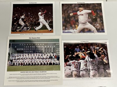 Boston Red Sox 2004 World Series set of 4 prints from The Boston Globe ...