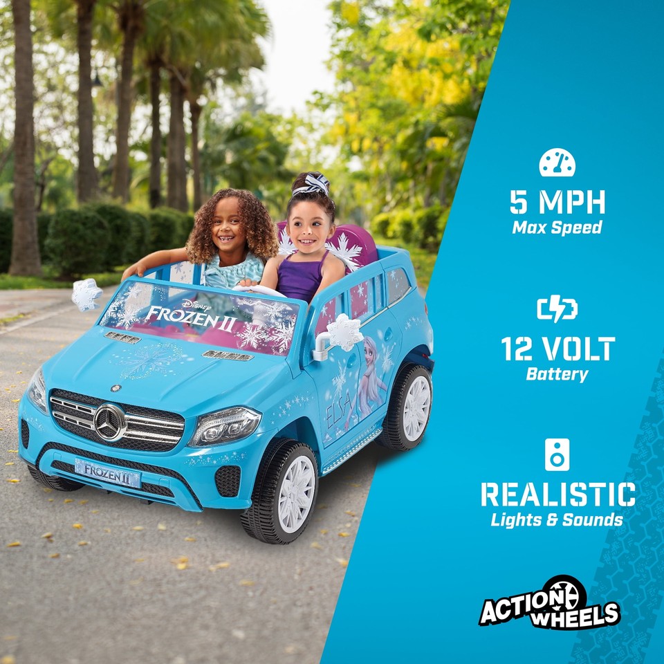Disney Frozen Mercedes GLS 12V Powered Ride On Toy Car Kids Ages 3+ | eBay
