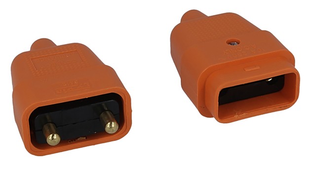 2 Pin Cable Connector Joiner Fits FLYMO Lawnmower 10 Amp Duraplug 2 ...