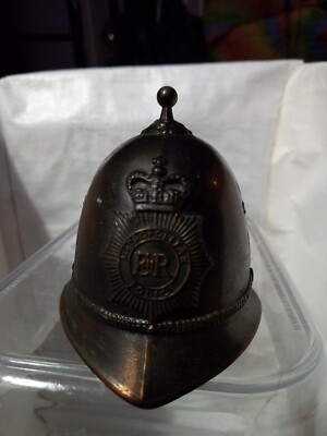 Vintage 1972 "British Bobby" Metropolitan Police ER Helmet Bell Made In ...