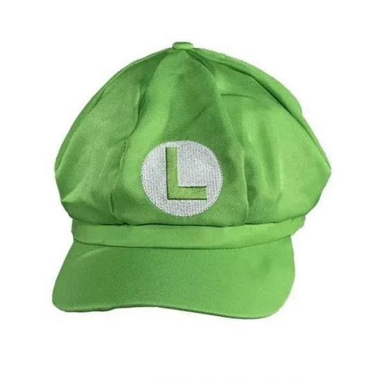 Luigi Green Cap L Logo Polyester Hat One Size 53-56cm Costume Party | eBay