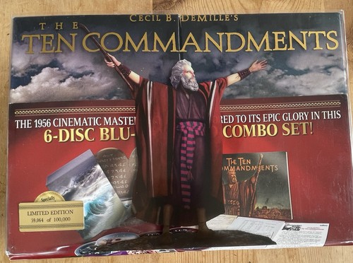The Ten Commandments (Blu-ray/DVD, 2013, 6-Disc Set) Limited Edition ...