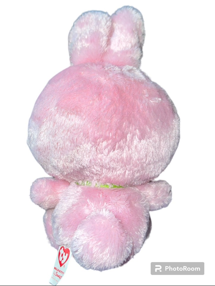 Ty Hello Kitty Pink Bunny 8” Plush Doll Sanrio Easter Costume Toy Soft ...