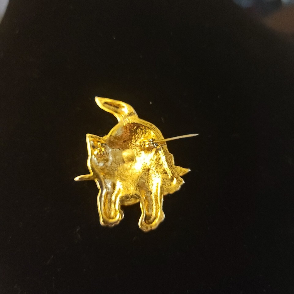Cat w Paint Brush Pin Brooch 1.5"x1.5" | eBay