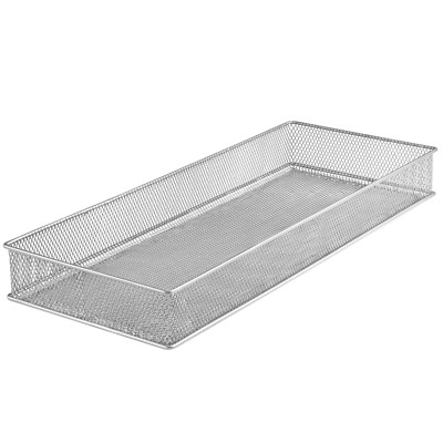 YBM Home Sturdy Silver Mesh Drawer Organizers Silver 6 x 15 inches ...