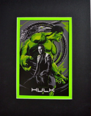 AVENGERS / INCREDIBLE HULK Pro Matted PRINT Mondo Marvel Ken Taylor a ...