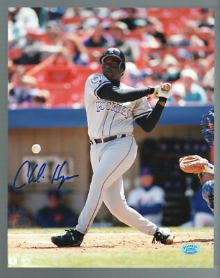 Charlie Hayes Rockies Signed Autographed 8x10 Photo-Stacks of Plaques ...