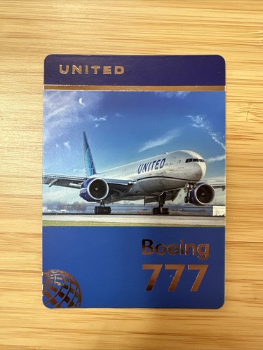 United Airlines Trading Card Boeing 777 | eBay