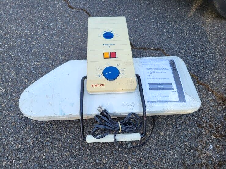 Vintage Singer MP4 Magic Press 4 Electric Clothing Iron Commercial Heat ...