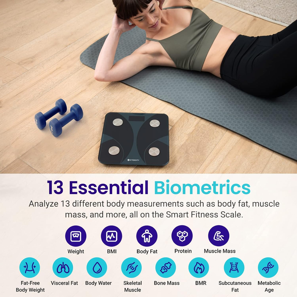 Scale for Body Weight and Fat Percentage, FSA&HSA Eligible, Smart ...